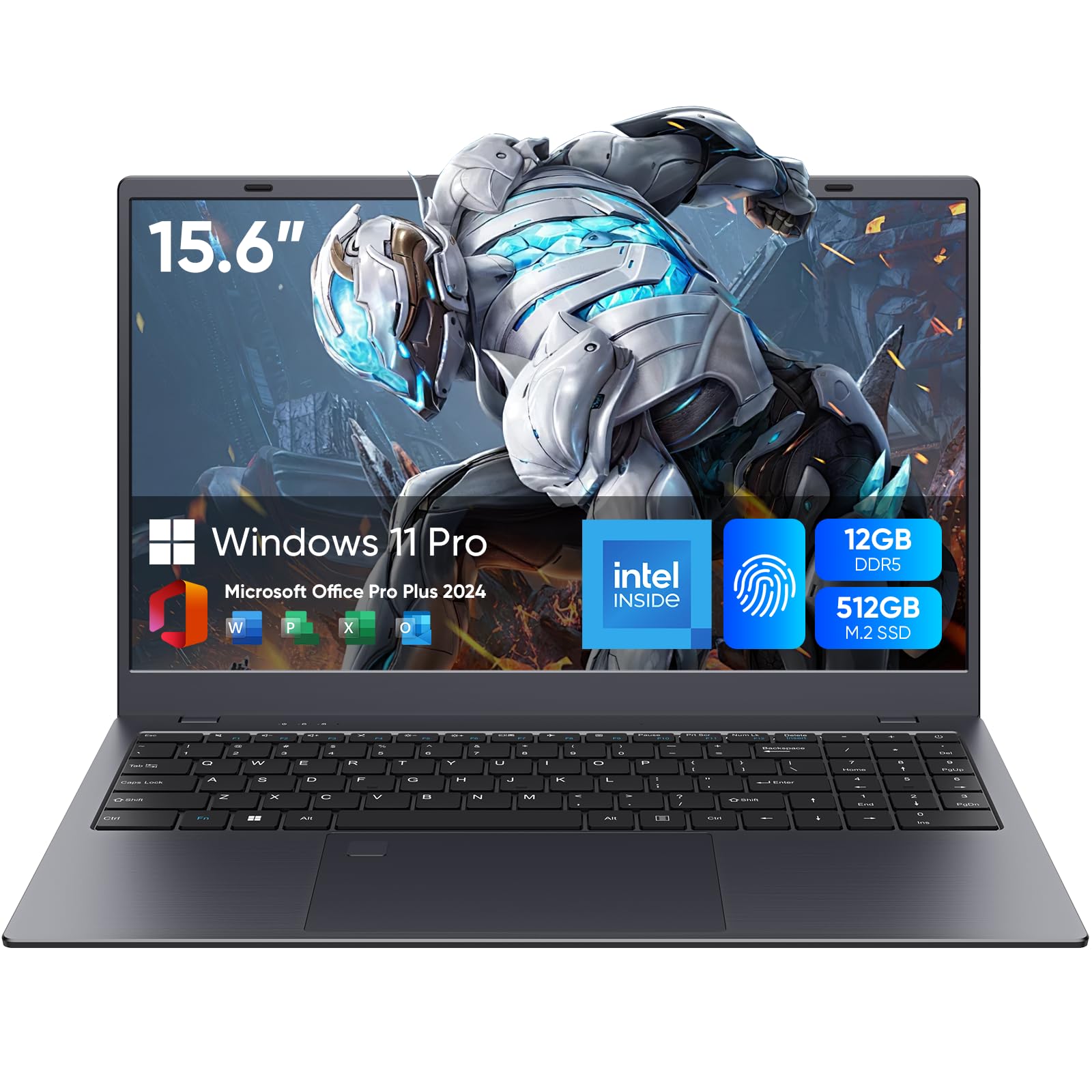 ITAMRYO 15.6 inch Win11 Laptop Computer, 1920x1080 IPS Screen, 12GB ...