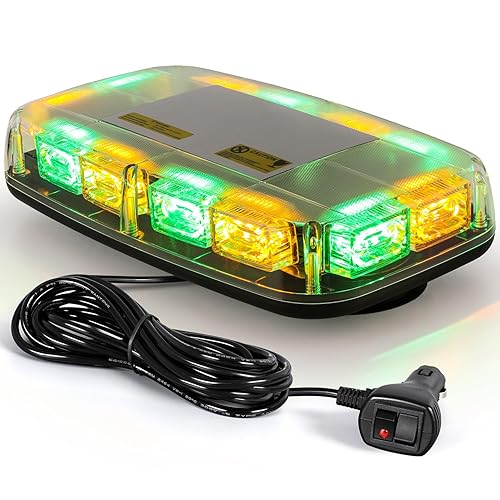 LINKITOM 48 LED Rooftop Strobe Light, 12V-24V High Intensity Emergency ...