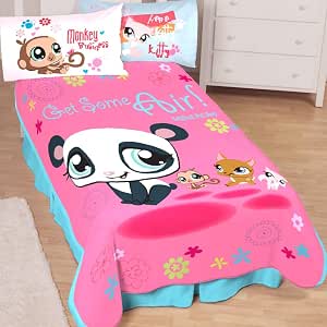 Amazon.com: Hasbro Littlest Pet Shop Paw Splats Microraschel Blanket ...