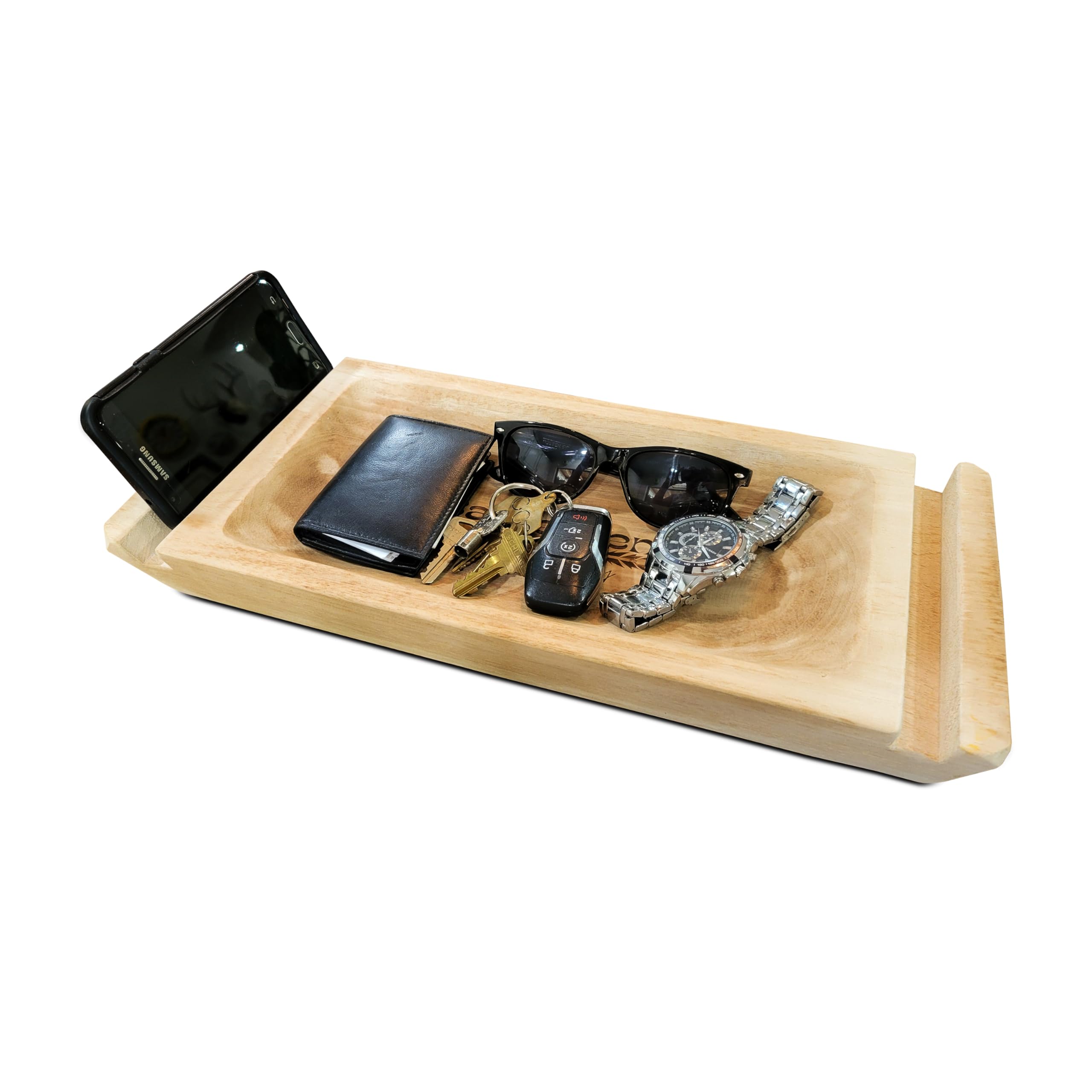 The Southern Site Wood Key Tray for Entryway Table, Wooden Valet Tray ...