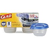 Amazon.com: Glad GladWare Mini Round Food Storage Containers with Lids ...