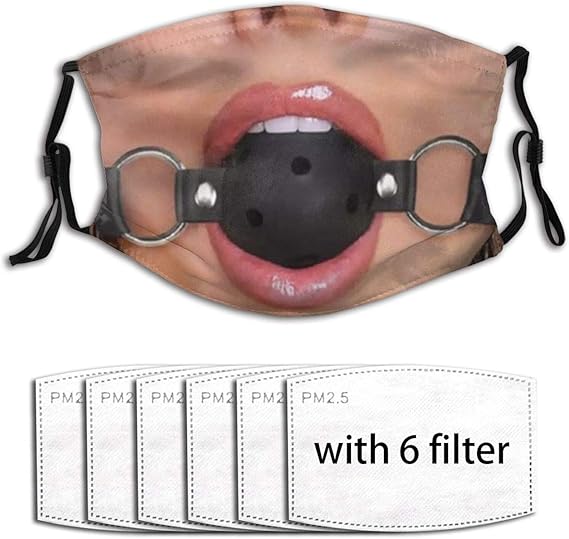 Amazon.com: Face Mask Adjustable with 6 Filter Breathable Facial Scarf ...