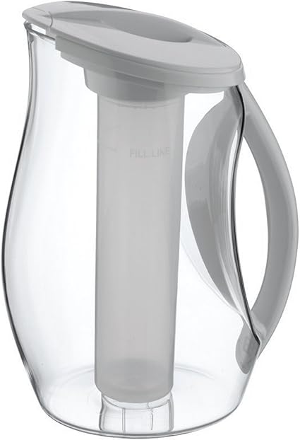 Grunwerg Acrylic Iced Pitcher Jug with Removable Ice Insert, Clear ...