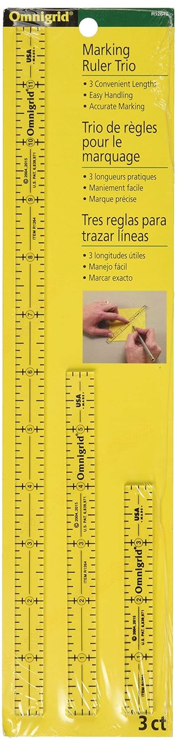 Dritz R1264S Omnigrid 4-6-12-Inch Marking Ruler Trio: Amazon.ca: Home ...