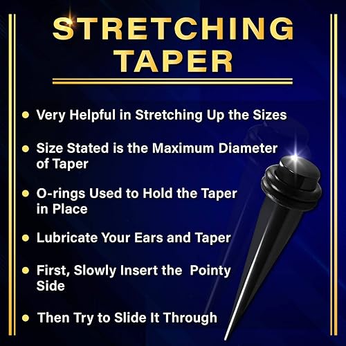 Ear Stretching Size Chart
