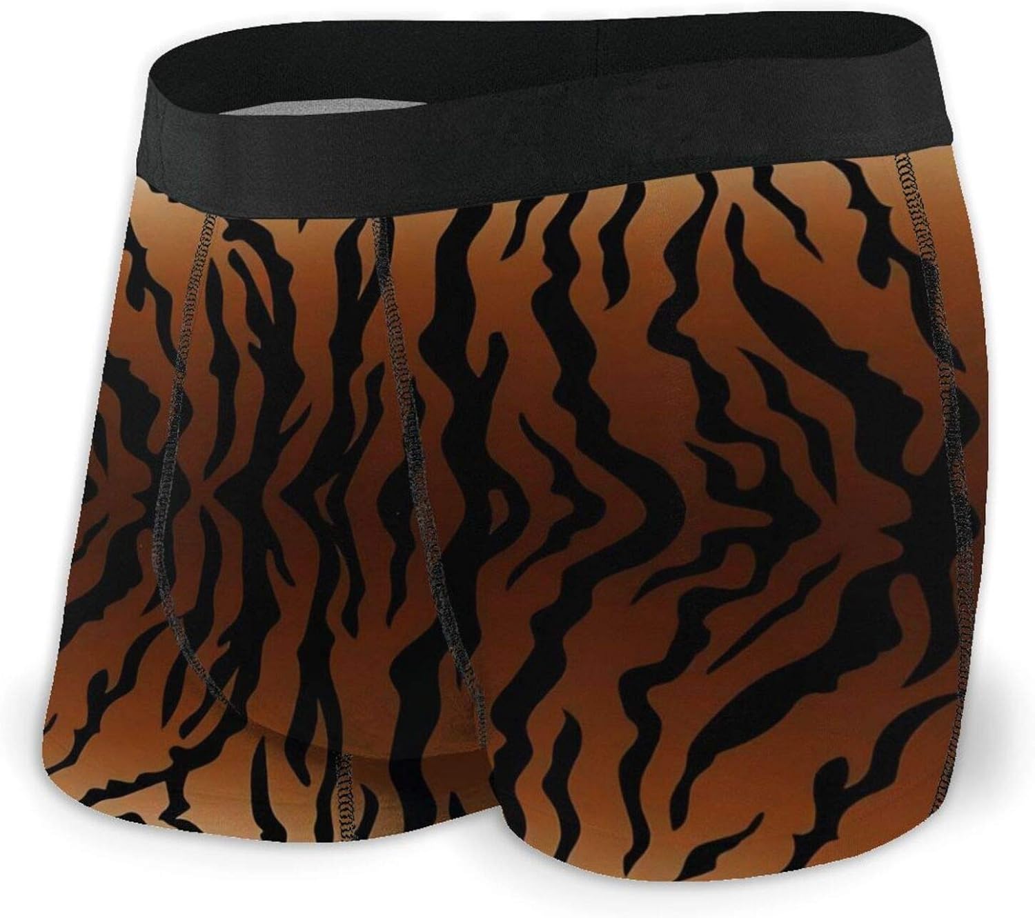 Animal Print Tiger Mens Boxer Briefs Comfortable Soft Underwear Boxers ...