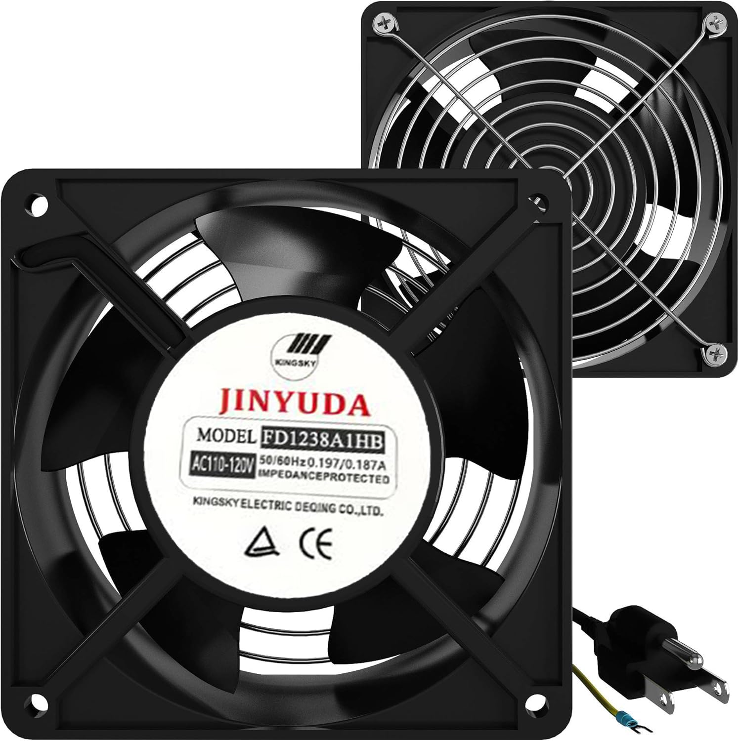 Network Cabinet Fan 2pc Kit for Server Rack Cooling 110V 120mm Rack ...