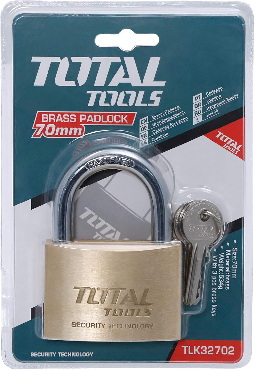 Total Tools Brass Padlock - 70 mm: Buy Online at Best Price in UAE ...