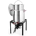 Amazon.com: OuterMust 60 Qt. Seafood Boil Pot and Burner Kit Seafood ...