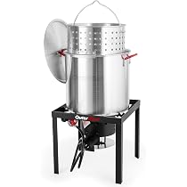 Deer Skull Boiling Pot ARC 52QT Seafood Boiling Kit, 200,000BTU Propane ...