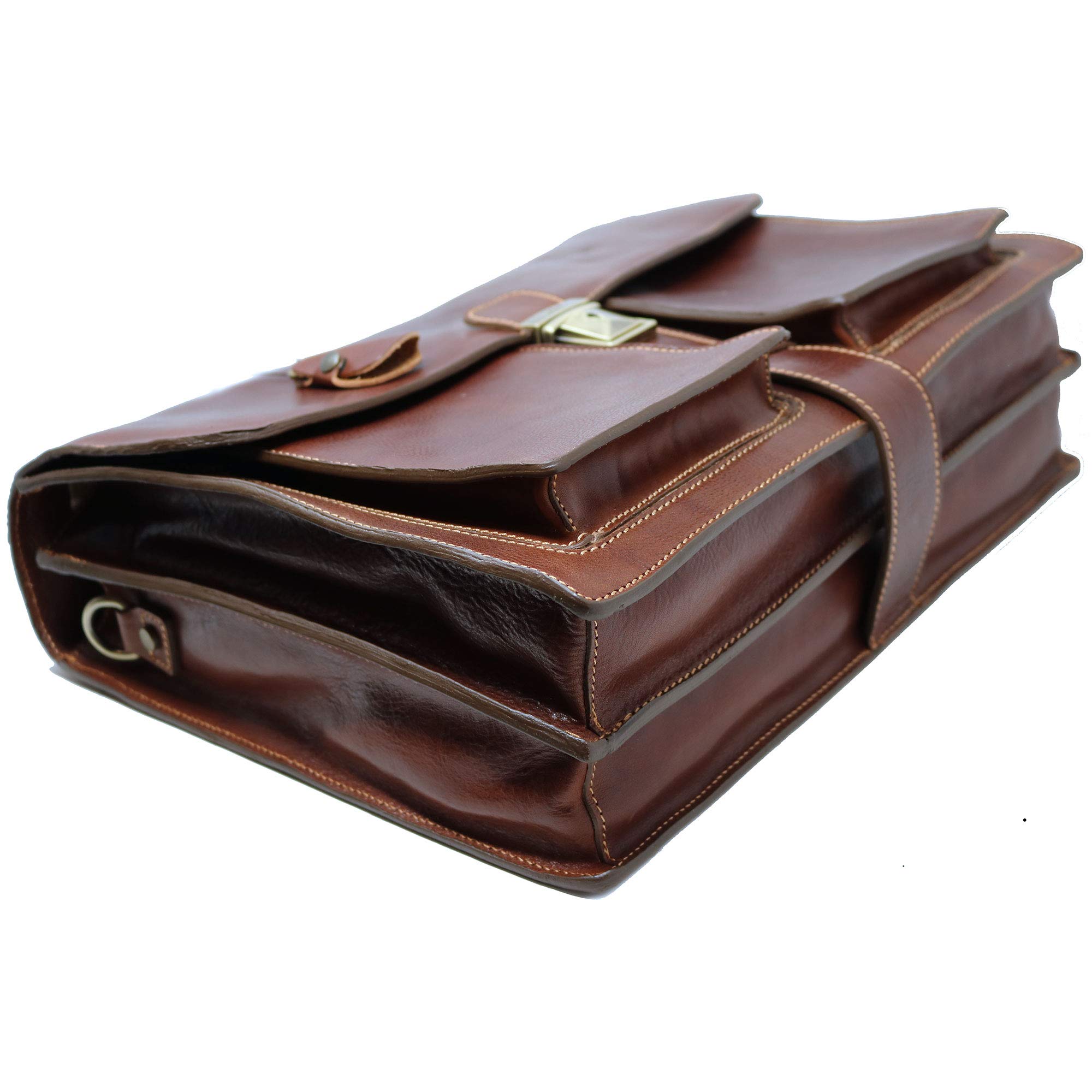 Mua Floto Luggage Novella Briefcase, Brown, One Size trên Amazon Mỹ ...