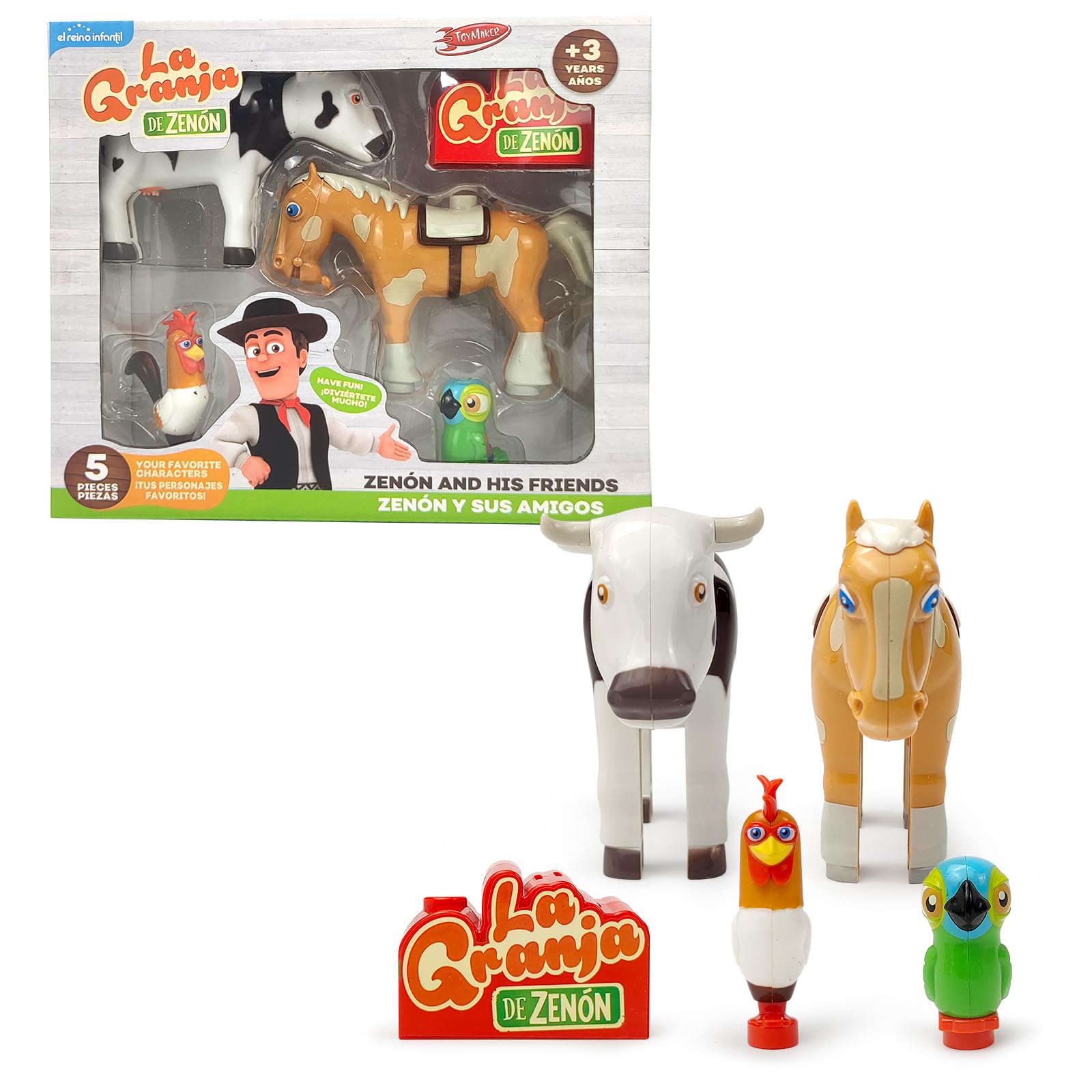 Mua TOYMAKER La Granja de Zenon Bartolito Vaca Lola Farm Animal Dolls ...
