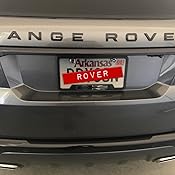 Amazon.com: Land Rover Genuine Range Rover License Plate Frame - Matte ...