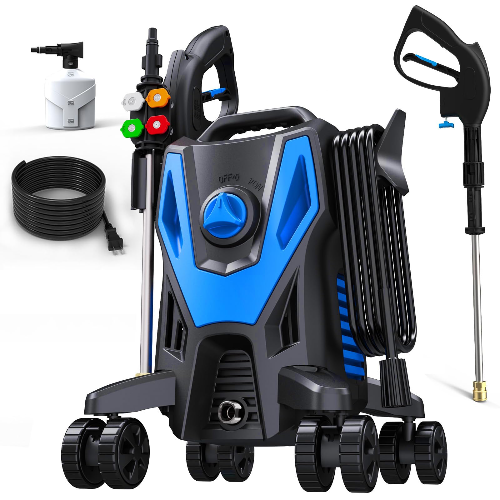 Zelonpro 2025 Upgraded Electric Pressure Washer - 4500 PSI 3.0 GPM ...