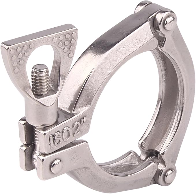 Dernord 2 Inch Three Segment Sanitary Clamp Stainless Steel 304 Tri ...