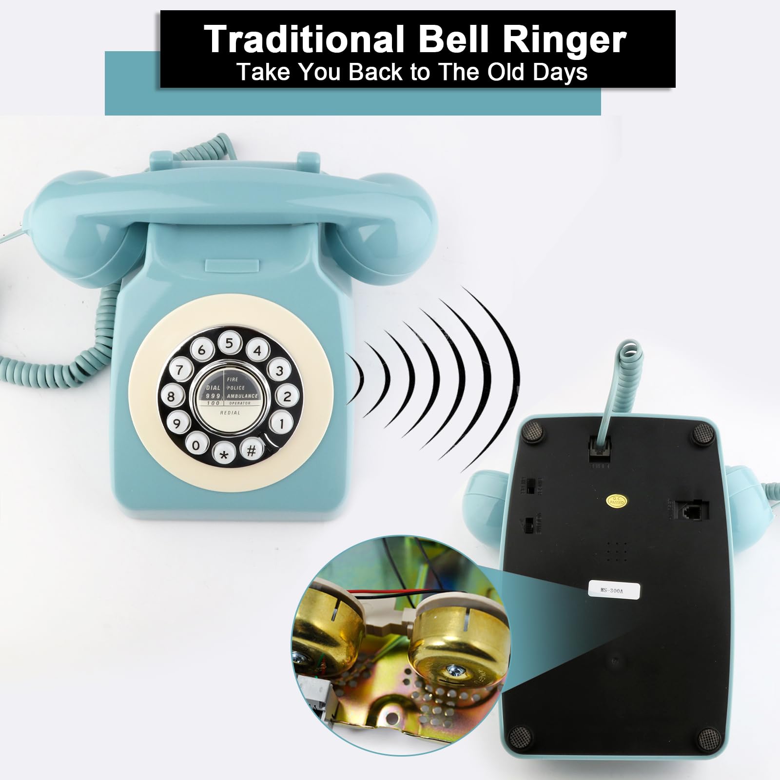 Mua Sangyn Retro Landline Telephone Classic Vintage Corded Phone Old ...