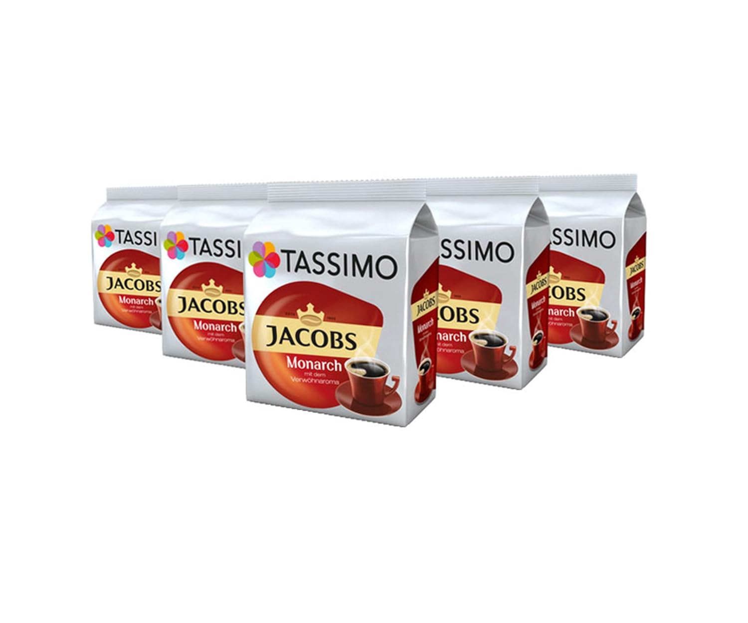 TASSIMO Jacobs Monarch Kaffee Kapseln Refills Pods T Discs 5er Pack, 80 ...