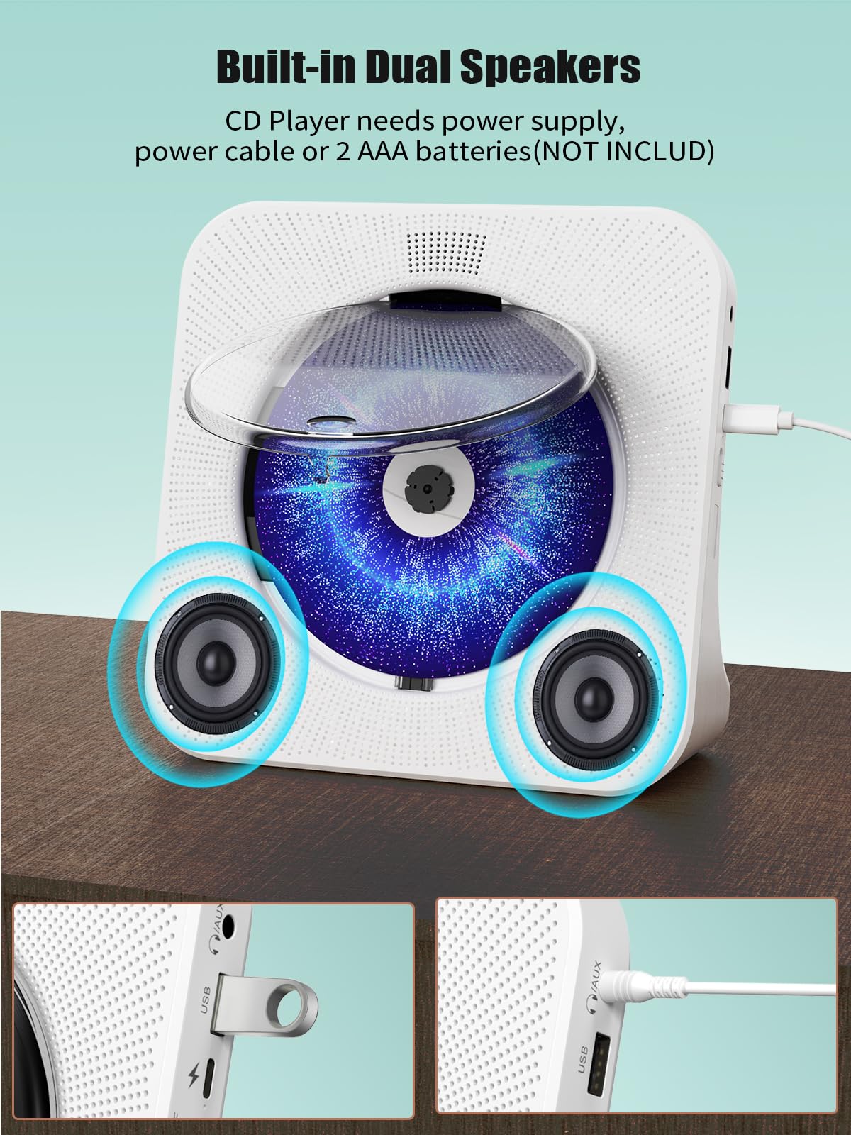 Mua CD Player Bluetooth CD Players for Home Desktop CD Player with ...