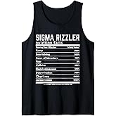 Amazon.com: Sigma Rizzler Nutrition Facts Meme Rizz Internet Memes Gen ...