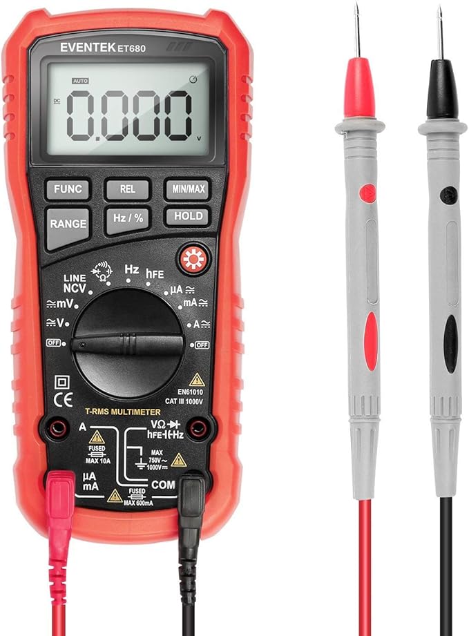 Digital Multimeter, Eventek ET680 Multi Tester Auto Ranging for ...