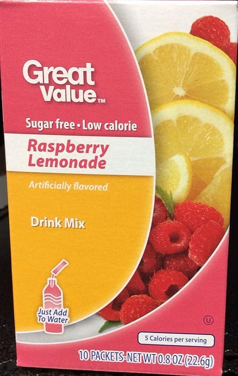 Amazon.com : Great Value Sugar Free, Low Calorie Raspberry Lemonade ...