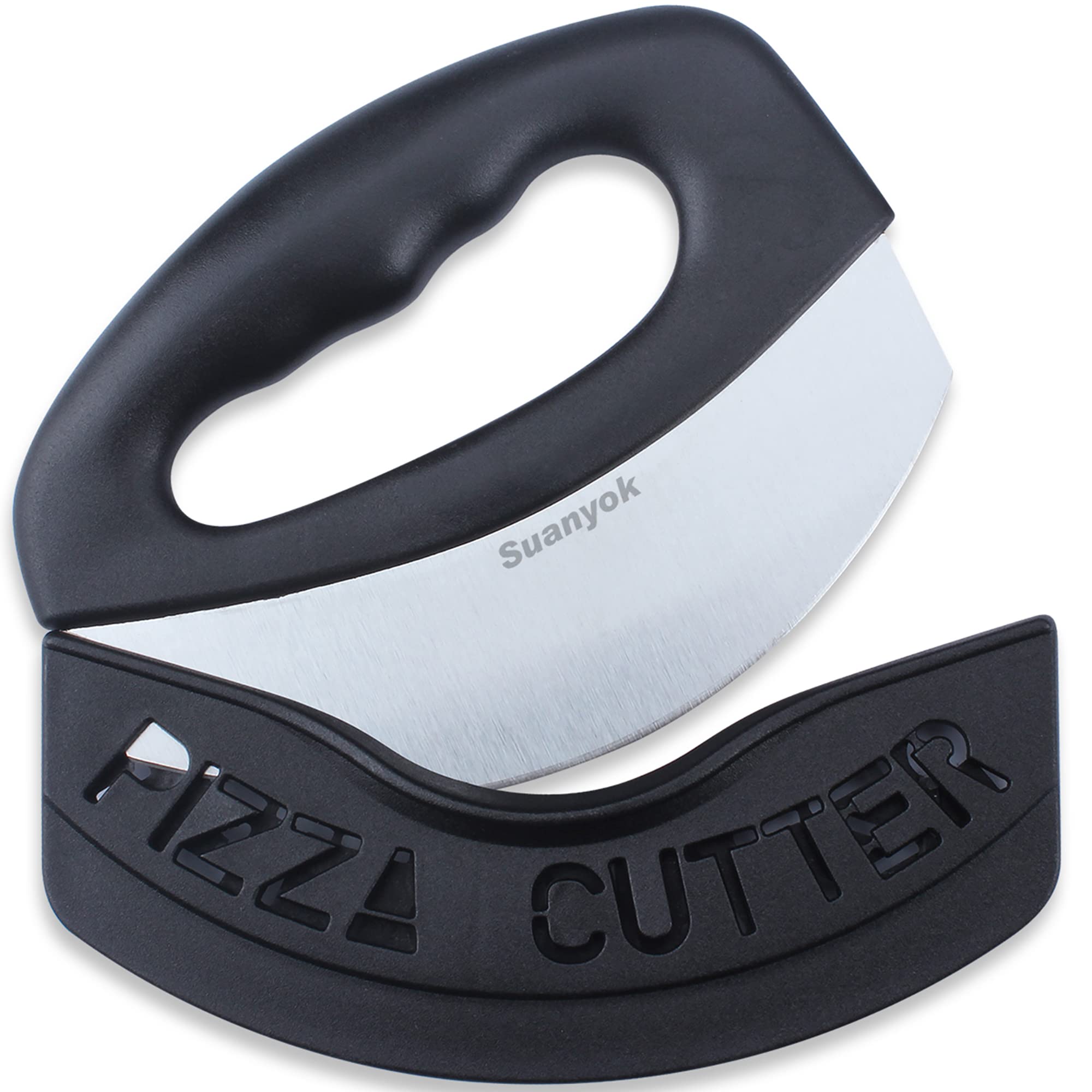Suanyok Premium Pizza Cutter Food Chopper-Super Sharp Blade Stainless ...