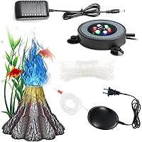 Amazon.com: LED Aquarium Bubble Light with Air Pump, Aquarium Volcano ...