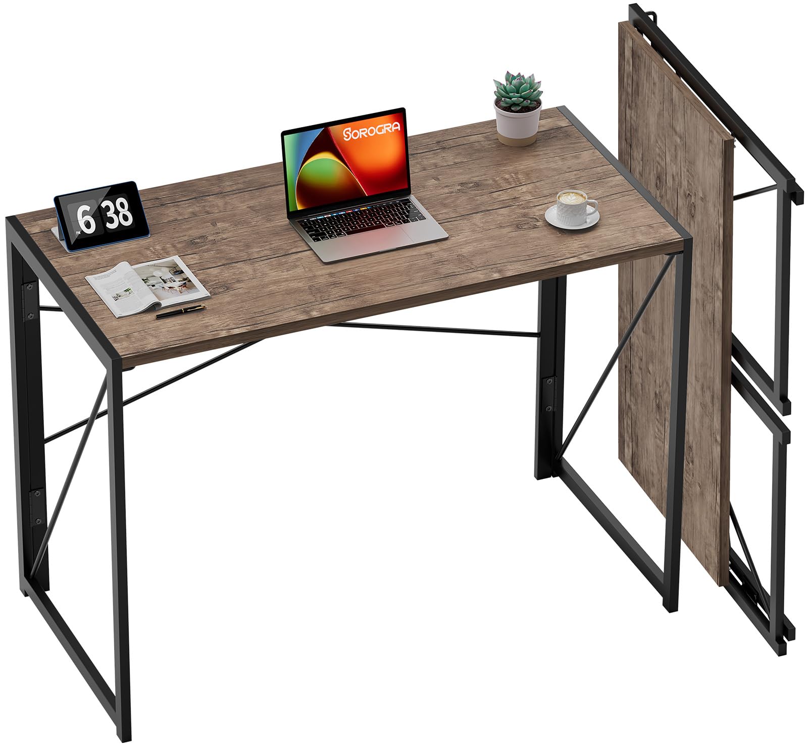 Mua Coavas Folding Desk No Assembly Required, 39.4 inch Writing ...