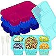 Amazon.com: BoYoYo 4 PCS Bento Box for Kids, Bento Box Adult Lunch Box ...