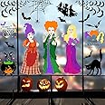 Amazon.com: Halloween Hocus Pocus Window Clings Witch Sisters Window ...