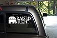 Amazon.com: Classy Vinyl Creations Raised Right Car Truck Automotive ...