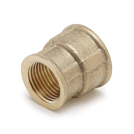 Reducing Coupling 1/2" inch Female x 3/4" inch Female Threaded Brass ...