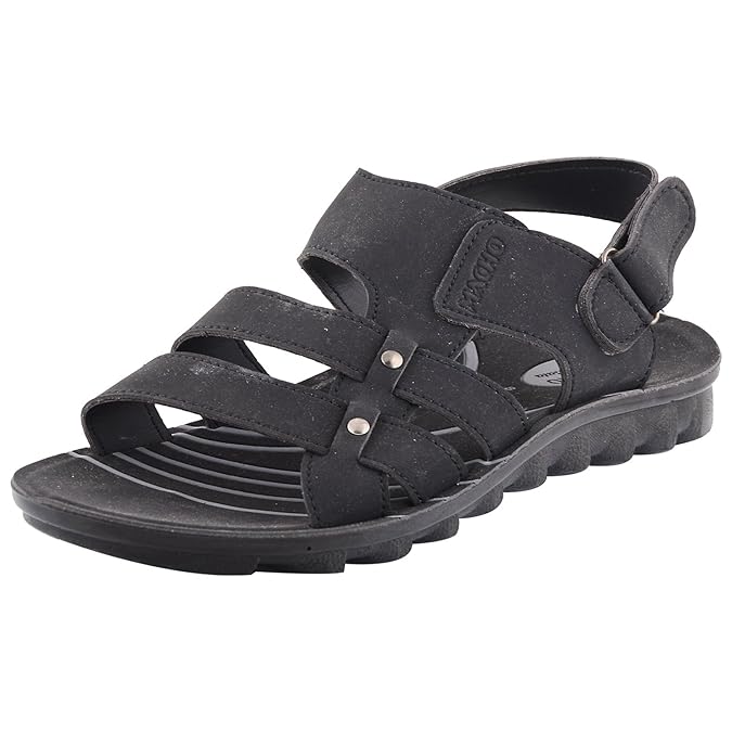 Bata Macho 861-3/6/7815 Black Colored Sandals for Men: Buy Online at ...