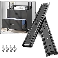 BAIDICE 1 Pair Soft Close Drawer Slides Rails 12 14 16 18 20 22 24 Inch ...