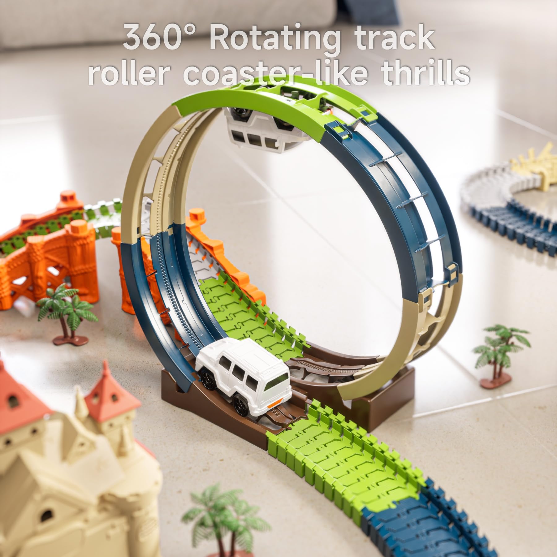 Mua TUMAMA Race Track 202 Pcs Magic Castle Race Car Toys for Boys Girls ...