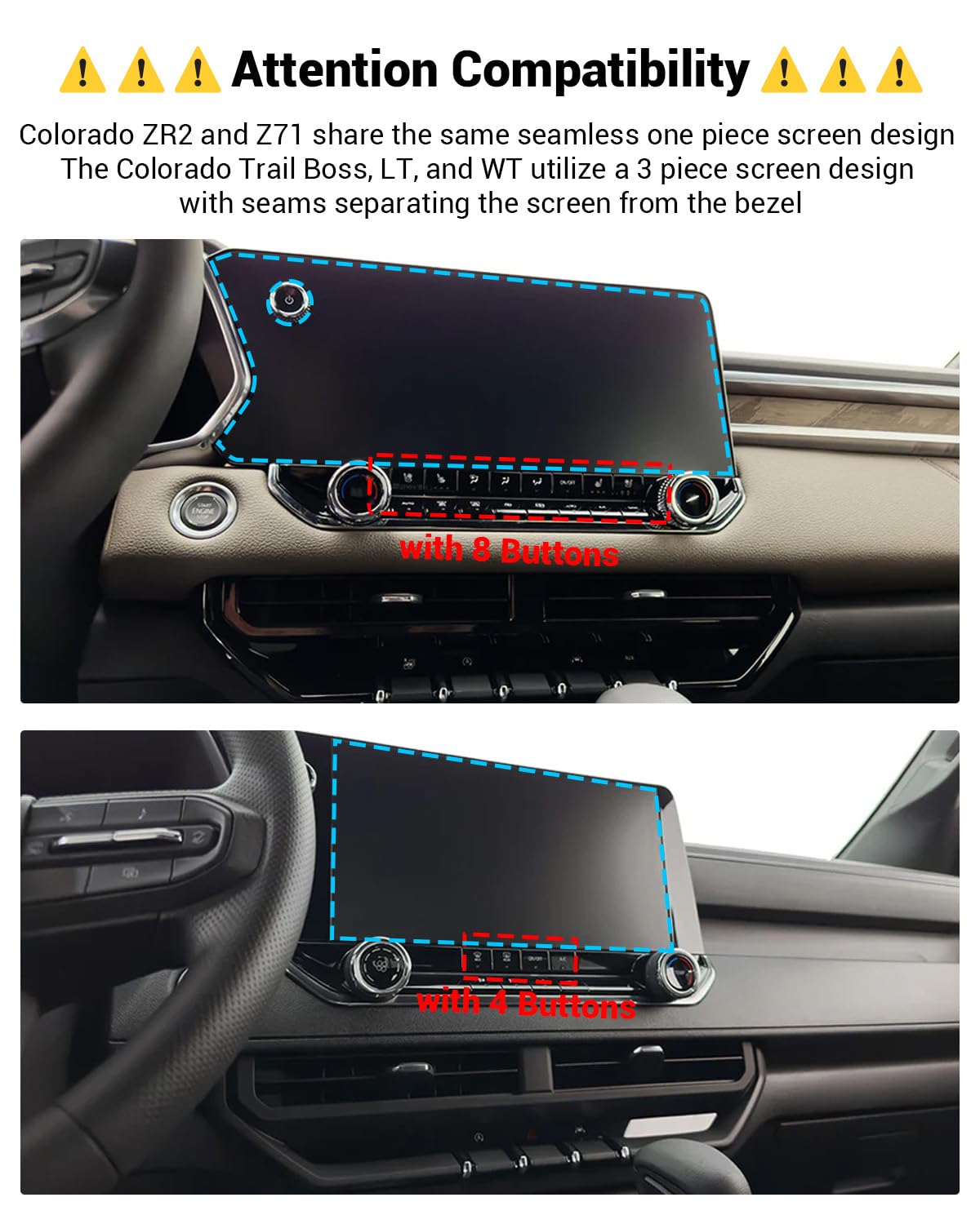 Mua YEE PIN 2024 2025 Chevy Colorado Screen Protector 2023 2024 Canyon ...