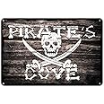 Amazon.com: Agedsign Pirates Cove Parking Sign, Metal Tin Signs ...