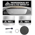 Tub Repair Kit White for Acrylic, Porcelain, Enamel & Fiberglass Tub ...