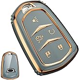 Amazon.com: PIFOOG Escalade Key Fob Cover for Cadillac 6 Button Smart ...
