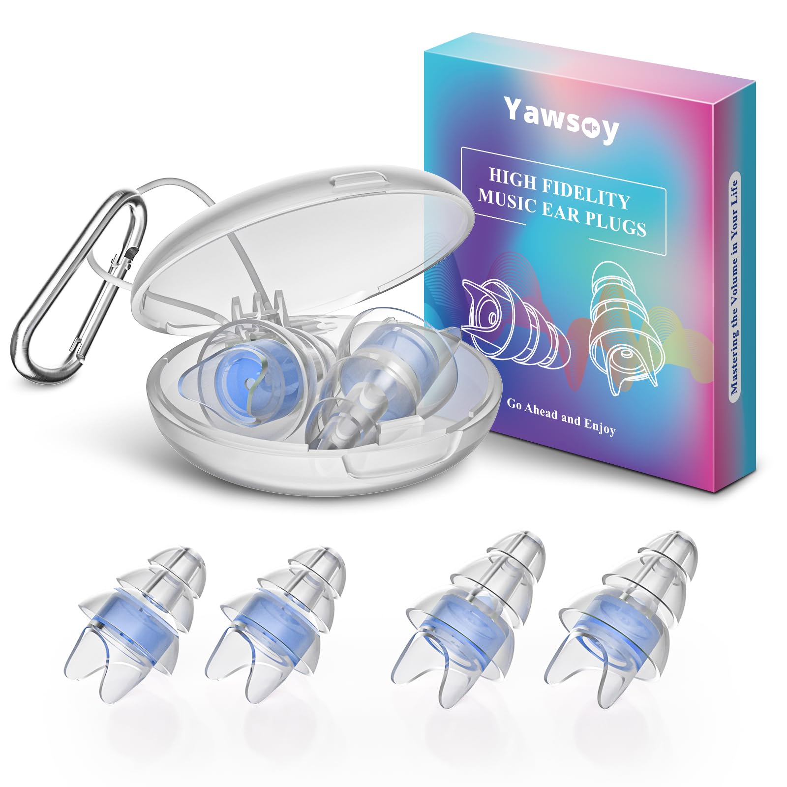 Mua Concert Ear Plugs, 3 Pairs Ear Plugs for Concerts Loud Music,High ...