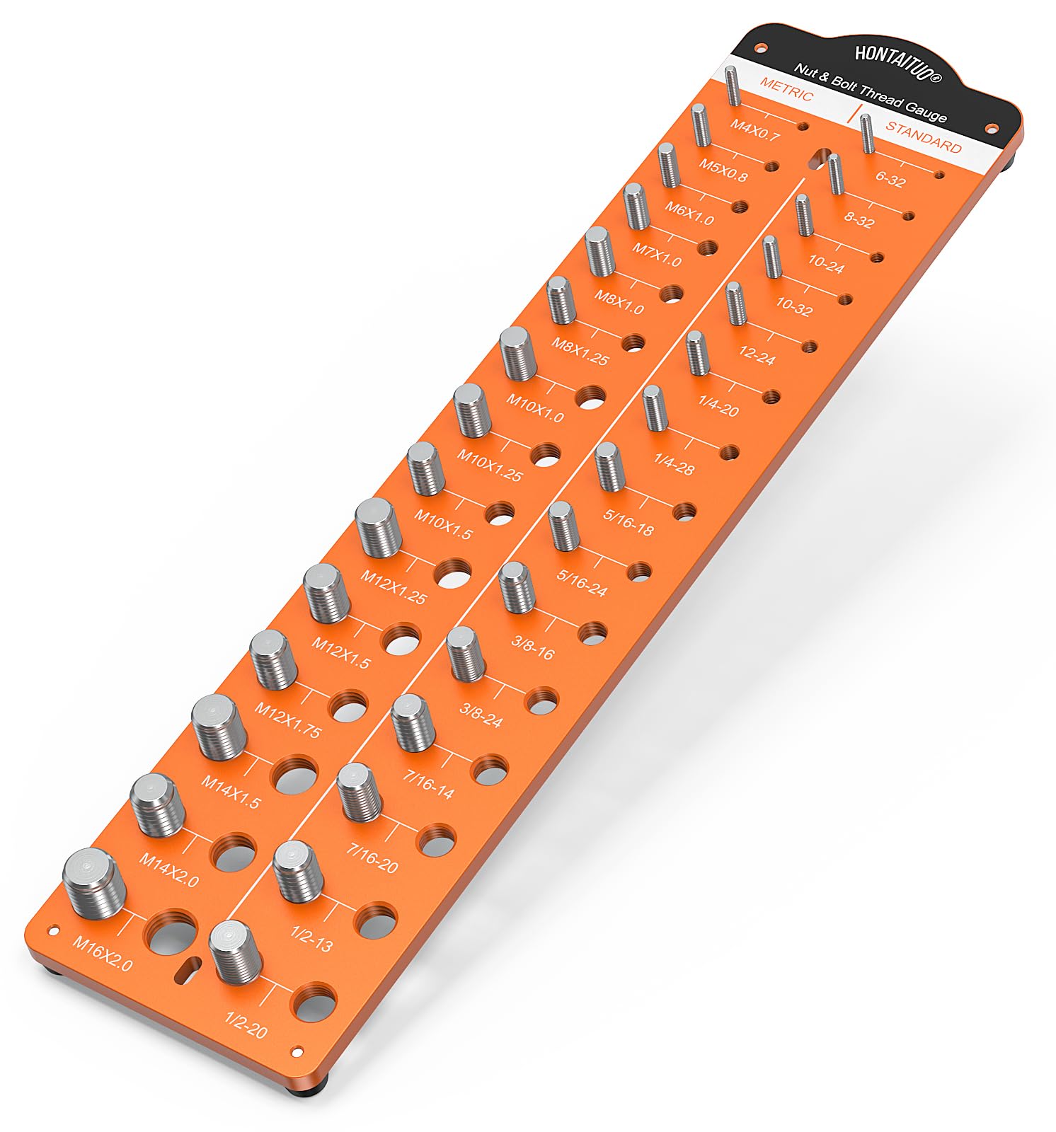 30 Nut and Bolt Thread Checker Standard and Metric,Bolt Size and Thread ...