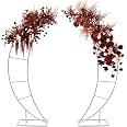 Amazon.com : MOQNISE 2PCS Wedding Arch Stand Half Moon Arch Stand 2M ...