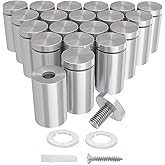 Amazon.com: LuckIn 12-Pack Sign Standoff Screws 1/2 x 2 3/8 inch ...