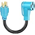 Amazon.com: CircleCord 4 Prong 30 Amp to 50 Amp Generator to RV/EV Adapter Cord, NEMA L14-30P to ...