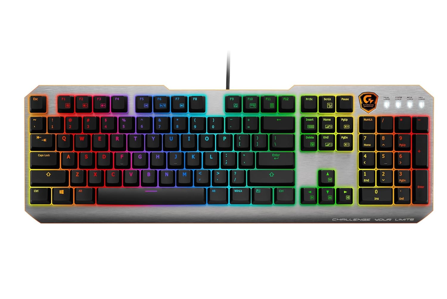 GIGABYTE Gaming Keyboard GK-XK700 Anti-ghosting Per key Blacklighting ...