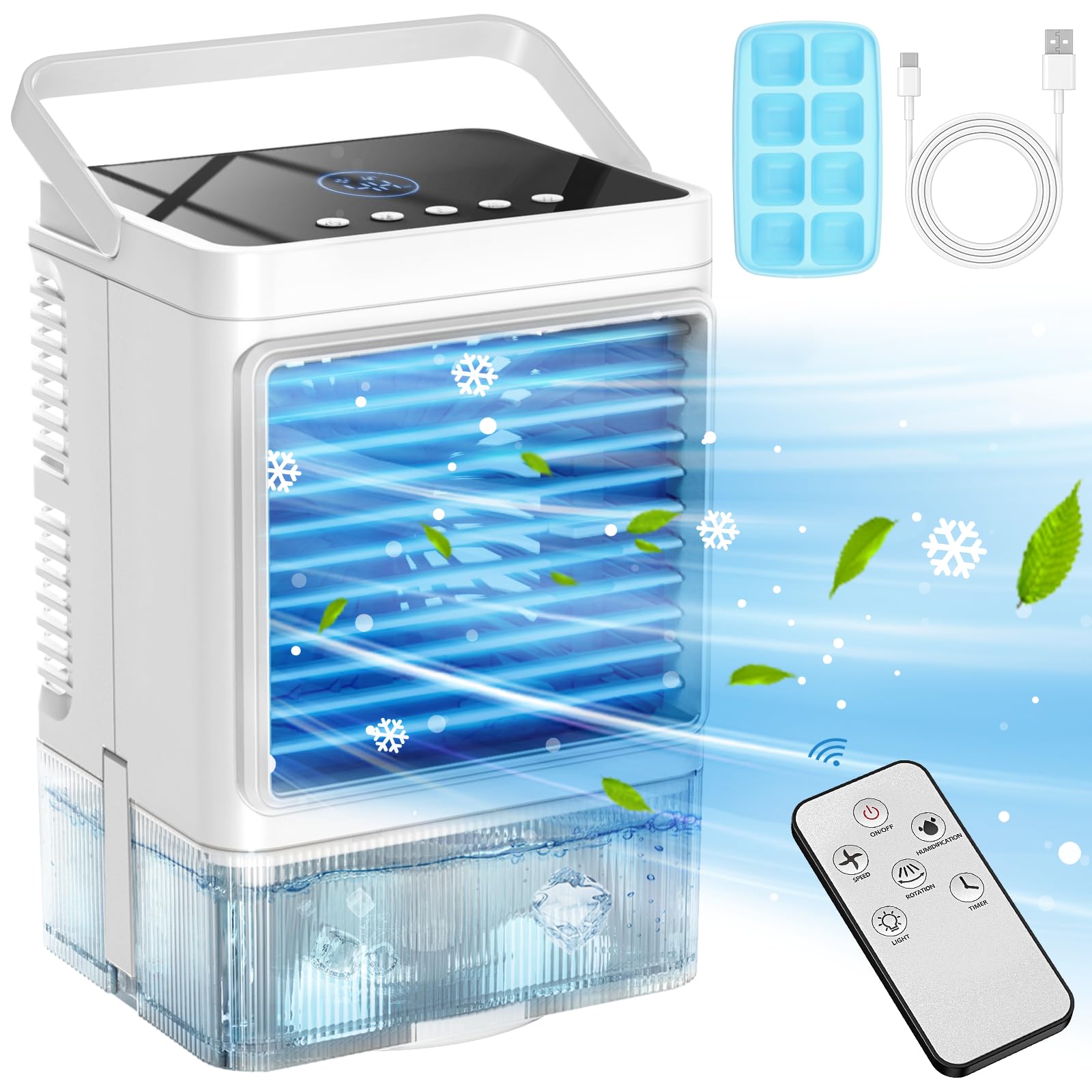 Mua Personal Air Conditioner w/Remote & LED Screen, 90° Oscillation, 4H ...