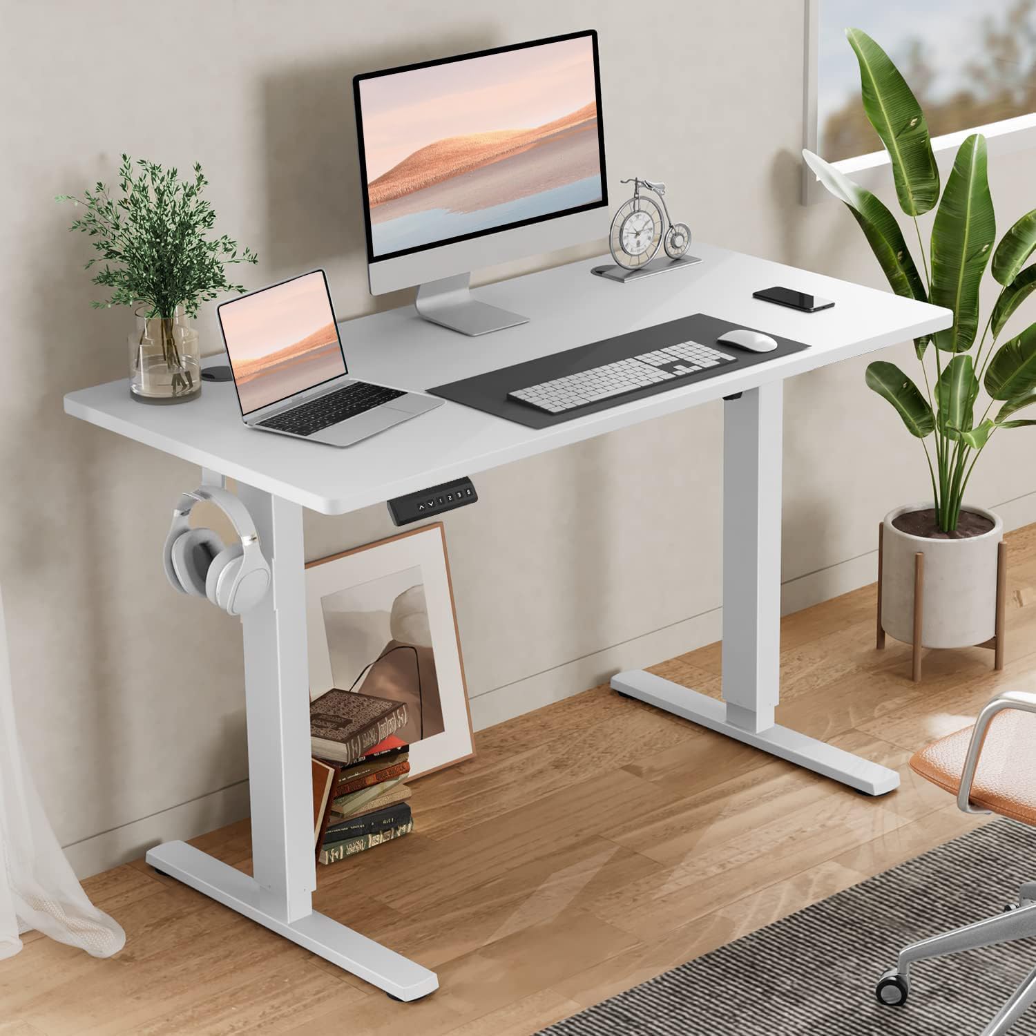 Mua SMUG Standing Desk, Adjustable Height Electric Sit Stand Up Down ...