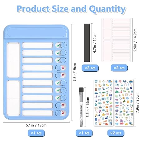 Mua Audab Dry Erase Chore Chart for Kids, Magnetic Whiteboard Checklist Board, Chore Checklist ...