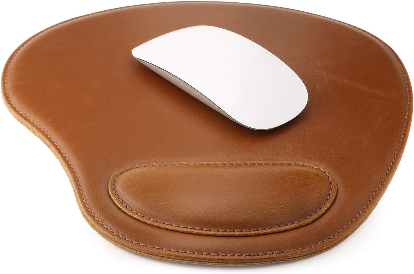Londo Leather Oval Mouse Pad with Wrist Rest, OTTO220 – BigaMart