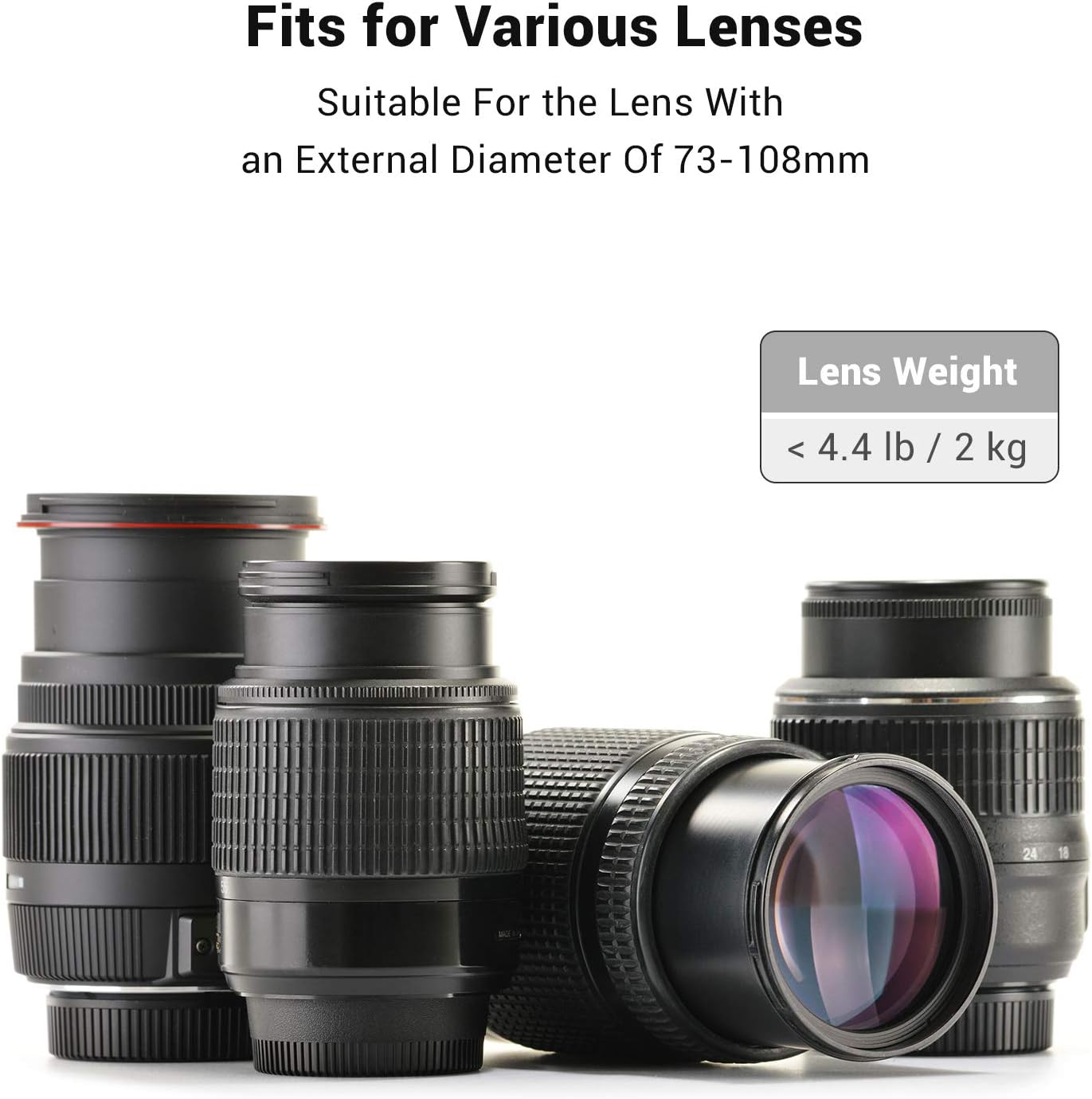 (New Version) SMALLRIG Lens Support with Quick Relase 15mm LWS Rod ...